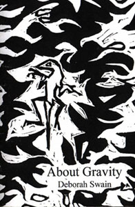 "About Gravity" by Deborah Swain (woodblock by Lucienne Dorrance)